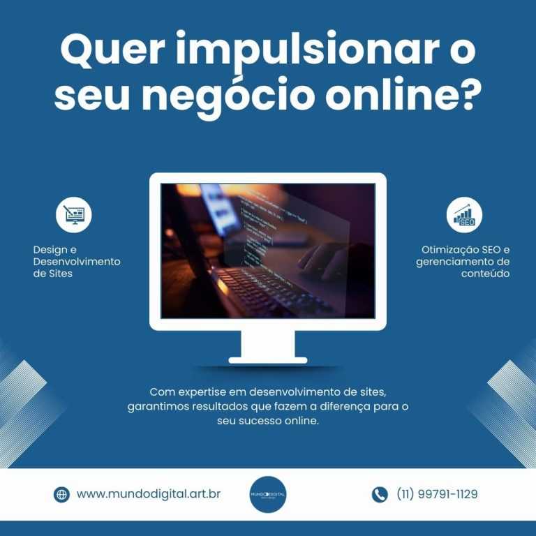 Quer impulsionar o seu negócio online?